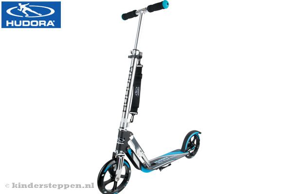Hudora Big Wheel 260 zwart blauw | Kindersteppen.nl